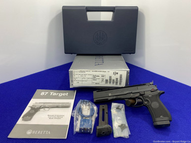*SOLD* Beretta 87 Target .22LR Black 5.9" *STUNNING SEMI AUTOMATIC ...