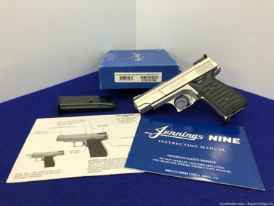*SOLD* Bryco Arms Jennings 9 9mm 3 3/4" *EYE CATCHING NICKEL FINISH ...