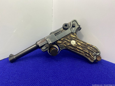 *SOLD* DWM 1938 Luger 9mm Blue 4" *AWESOME GERMAN MANUFACTURED PISTOL ...