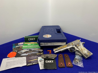 *SOLD* Colt Government Model TALO Aztec Empire Stainless .38 Super *143 ...