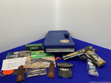 *SOLD* Colt Government Model TALO Aztec Empire Royal Blue .38 Super ...