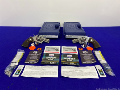 *SOLD* Colt Python Set .357 Stainless 3" *DESIRABLE CONSECUTIVE SERIAL ...