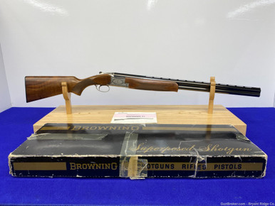 *SOLD* 1981 FN/Browning B27 Superposed 12ga *ENGRAVED CHROME RECEIVER ...