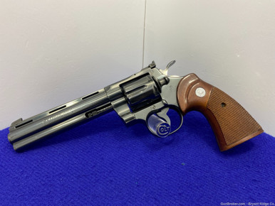 *SOLD* 1974 Colt Python .357 Mag Blue 6" -LEGENDARY SNAKE SERIES ...