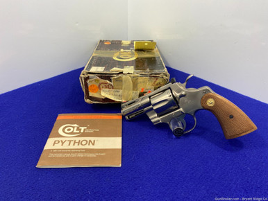 *SOLD* 1982 Colt Python *PHENOMENALLY RARE ELECTROLESS NICKEL & 2 1/2 ...