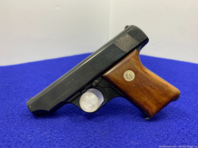 *SOLD* 1968 Erma Werke EP-25 6.35mm Blue 2 3/4" *COPY OF ORTGIES POCKET ...