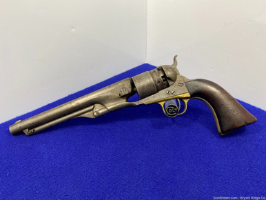 *SOLD* 1862 Colt 1860 Army .44 Cal Blue 8" *ICONIC CIVIL WAR PERCUSSION ...