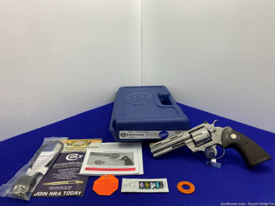 *SOLD* Colt Python .357 Mag Stainless 4.25" *COLT SNAKE REVOLVER ...