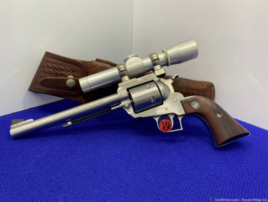 *SOLD* 1987 Ruger Super Blackhawk .44 Mag Stainless 7.5" *MOUNTED ...