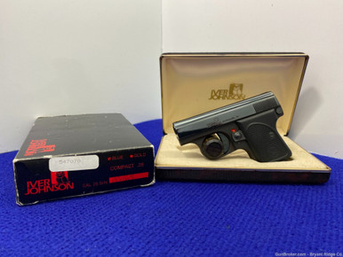 *SOLD* Iver Johnson Compact 25 .25ACP Blue 2" *SMALL LIGHTWEIGHT SEMI ...