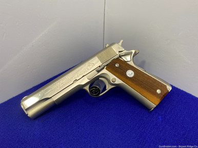*SOLD* 1976 Colt Government .45 Nickel *SERIES 70* Rare Large Roll ...