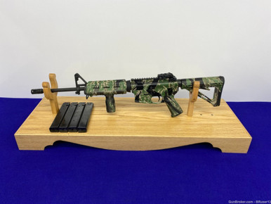 *SOLD* Colt AR6951 Carbine 9mm 16" *RARE TIGER STRIPE CAMO CERAKOTE FINISH*