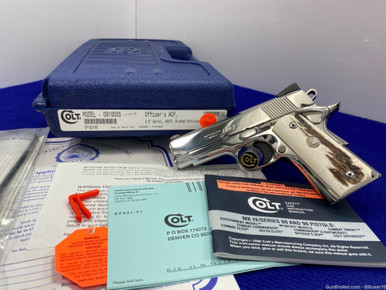 *SOLD* 1999 Colt Officer's -Breathtaking Bright Stainless- *RARE ...
