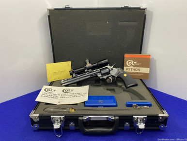 *SOLD* 1983 Colt Python Silhouette .357 Mag Blue 8" *500 EVER MADE* -Mint-