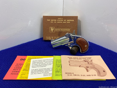 *SOLD* Davis Industries D-32 .32 ACP Chrome 2 3/4" *EXCELLENT POCKET ...