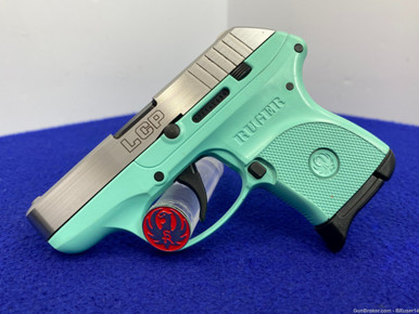 *SOLD* 2018 Ruger LCP .380 ACP Stainless *TALO EXCLUSIVE TURQUOISE ...