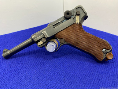 *SOLD* DMW Luger 9mm Blue 3.75" *COLLECTOR GRADE COMMERCIAL PISTOL MODEL*