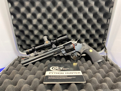 *SOLD* 1981 Colt Python Hunter .357 Mag Blue 8" *ULTRA RARE 1-YEAR ...