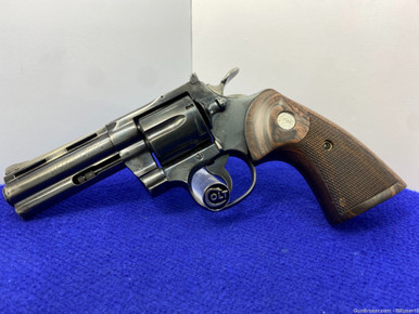 *SOLD* 1963 Colt Python .357 Mag Blue 4" *VINTAGE COLT SNAKE* Very Early Model