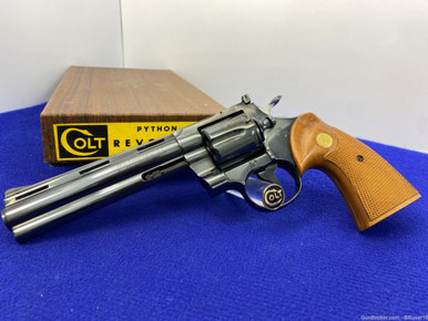 *SOLD* 1962 Colt Python .357Mag Blue 6" *VINTAGE COLT SNAKE* Excellent ...