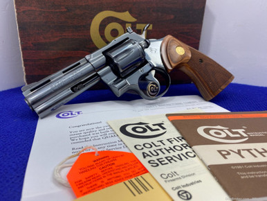 *SOLD* 1979 Colt Python .357 Magnum Blue 4" *ICONIC SNAKE SERIES REVOLVER*