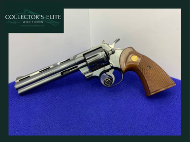 *SOLD* 1974 Colt Python .357 Magnum Blue 6" *VINTAGE SNAKE SERIES REVOLVER*