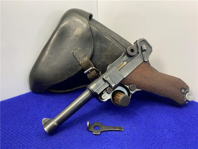 *SOLD* 1941 Mauser P.08 Luger 9mm Blue 4" *COLLECTIBLE WORLD WAR II ...