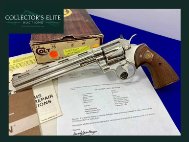 *SOLD* 1981 Colt Python Target .38 spl *RARE NICKEL TARGET MODEL* -1 of ...