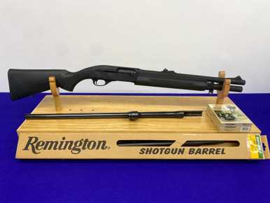 *SOLD* Remington 11-87 Police 12 Gauge Black 18" *BURRIS FASTFIRE ...