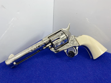 Colt Single Action Army - MASTER SCROLL ENGRAVED- Amazing Hand Carved Ivory