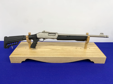 Dickinson XX3D-M-2 12 Gauge Satin Nickel 20" *AWESOME TACTICAL PUMP-ACTION*