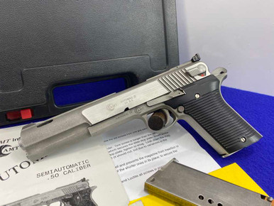 *SOLD* AMT Automag V Stainless 50AE 6.5" *RARE LIMITED PRODUCTION MODEL*