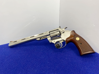 1982 Colt Trooper MK V -NICKEL- 8" *FEATURED IN GURNEY BROWNS COLT BOOK*
