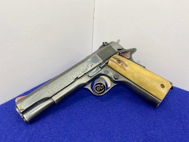 1974 Colt Government MKIV Series 70 .45 ACP *DESIRABLE LARGE ROLL STAMP*