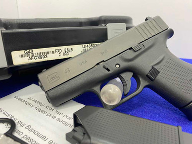*SOLD* Glock G43 9mm Black 3.41" *COMPACT CONCEALED CARRY GLOCK*