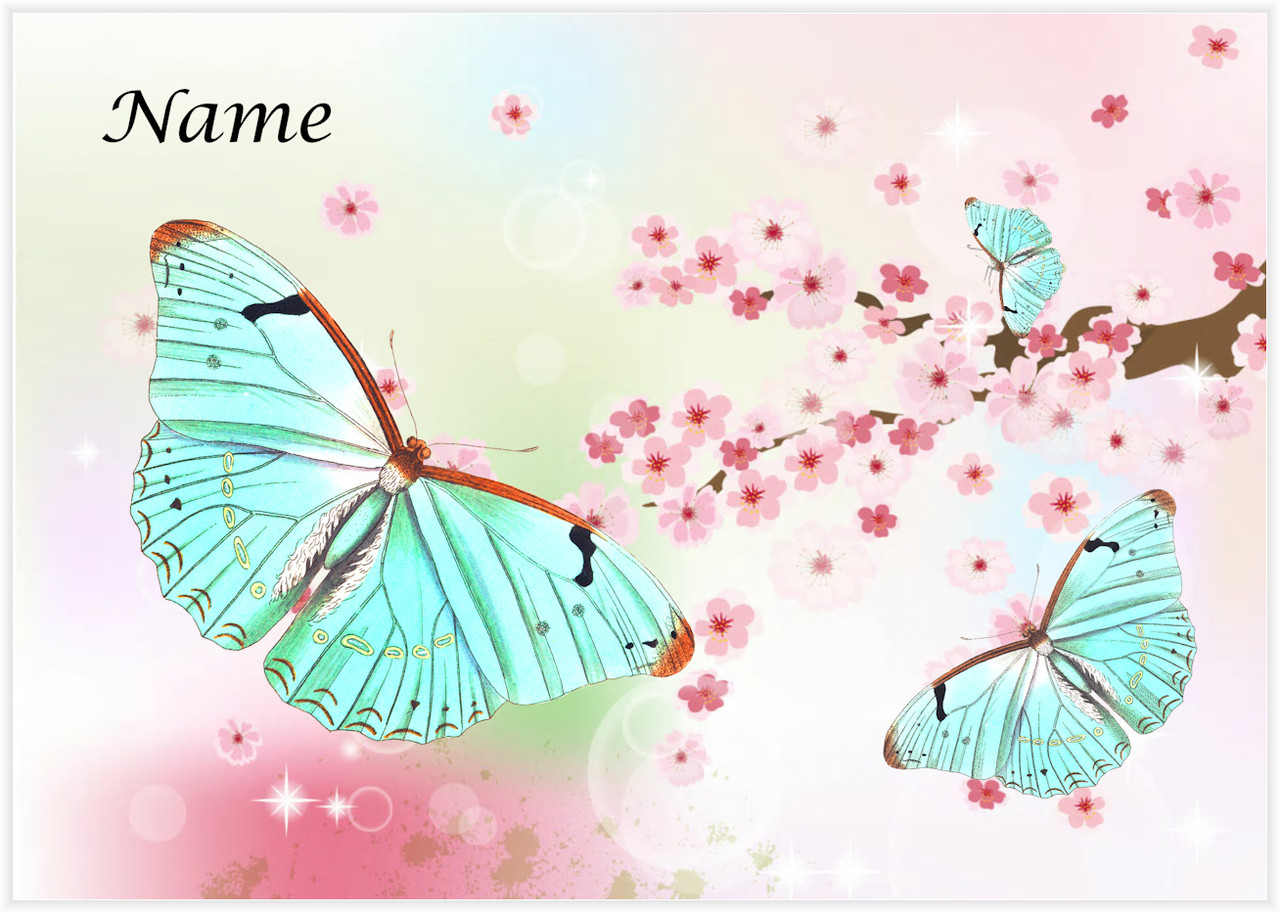 Aqua Butterflies