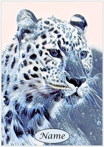 Snow Leopard Modern Art