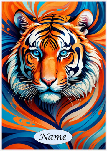 Stylised Tiger - Personalised
