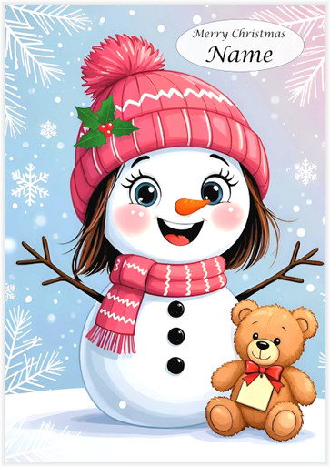 Snowman and Teddy Bear