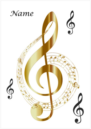 Treble Clef Gold