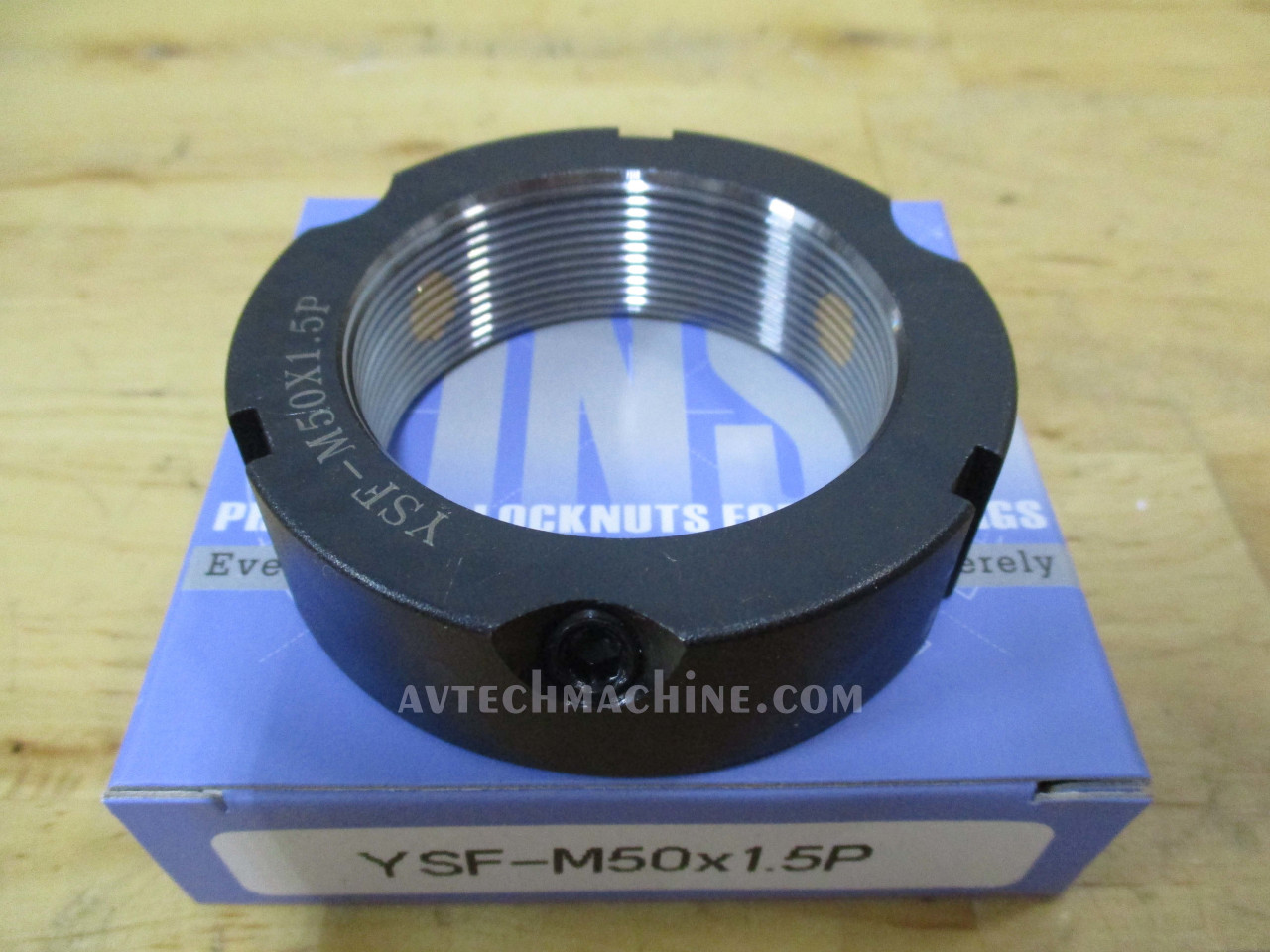 YSF-M50-1.5P-RG Yinsh Precision Lock Nut P1.5 Grinding-Black