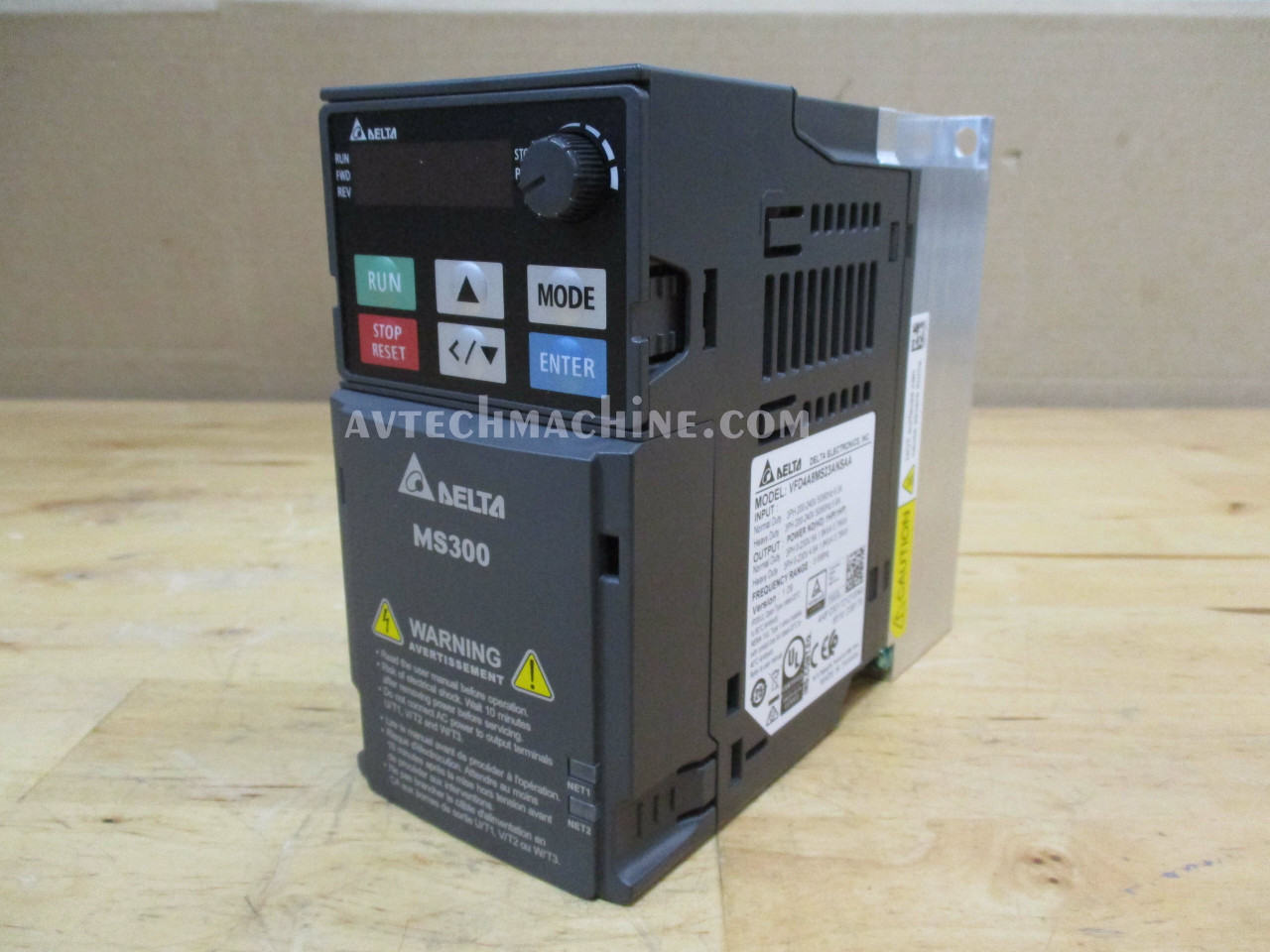 VFD4A8MS23ANSAA Delta Inverter AC Variable Frequency Drive MS300 1HP 3PH 230V