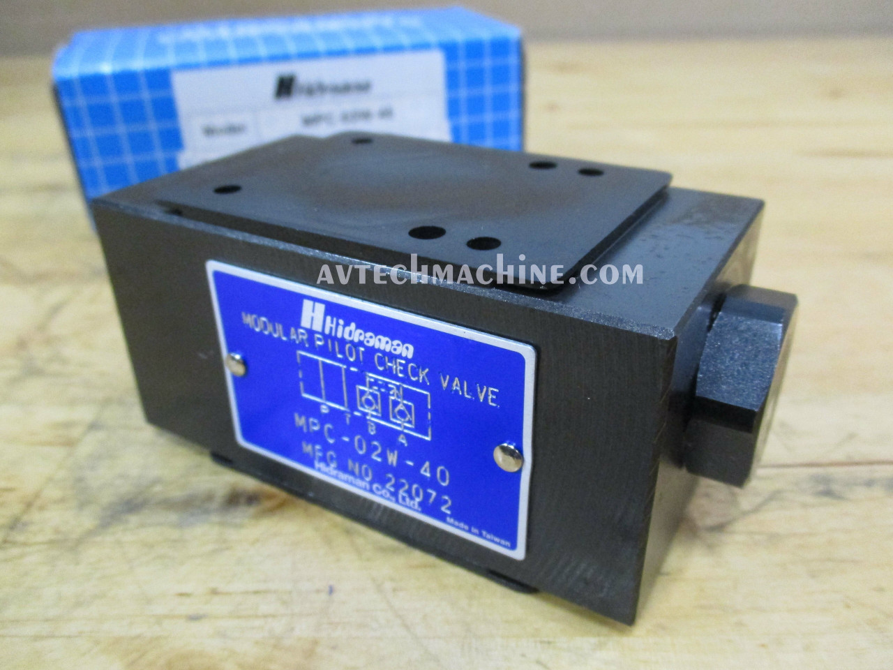 MPC-02W-40 Hidraman Hydraulic Modular Check Valve