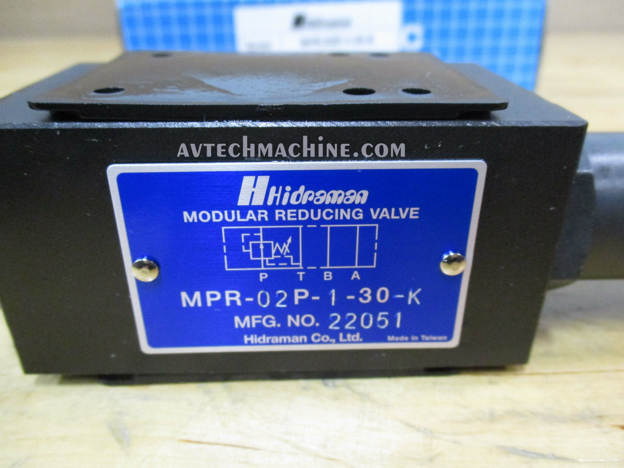 MPR-02P-1-30-K Hidraman Hydraulic Modular Pressure Reducing Valve