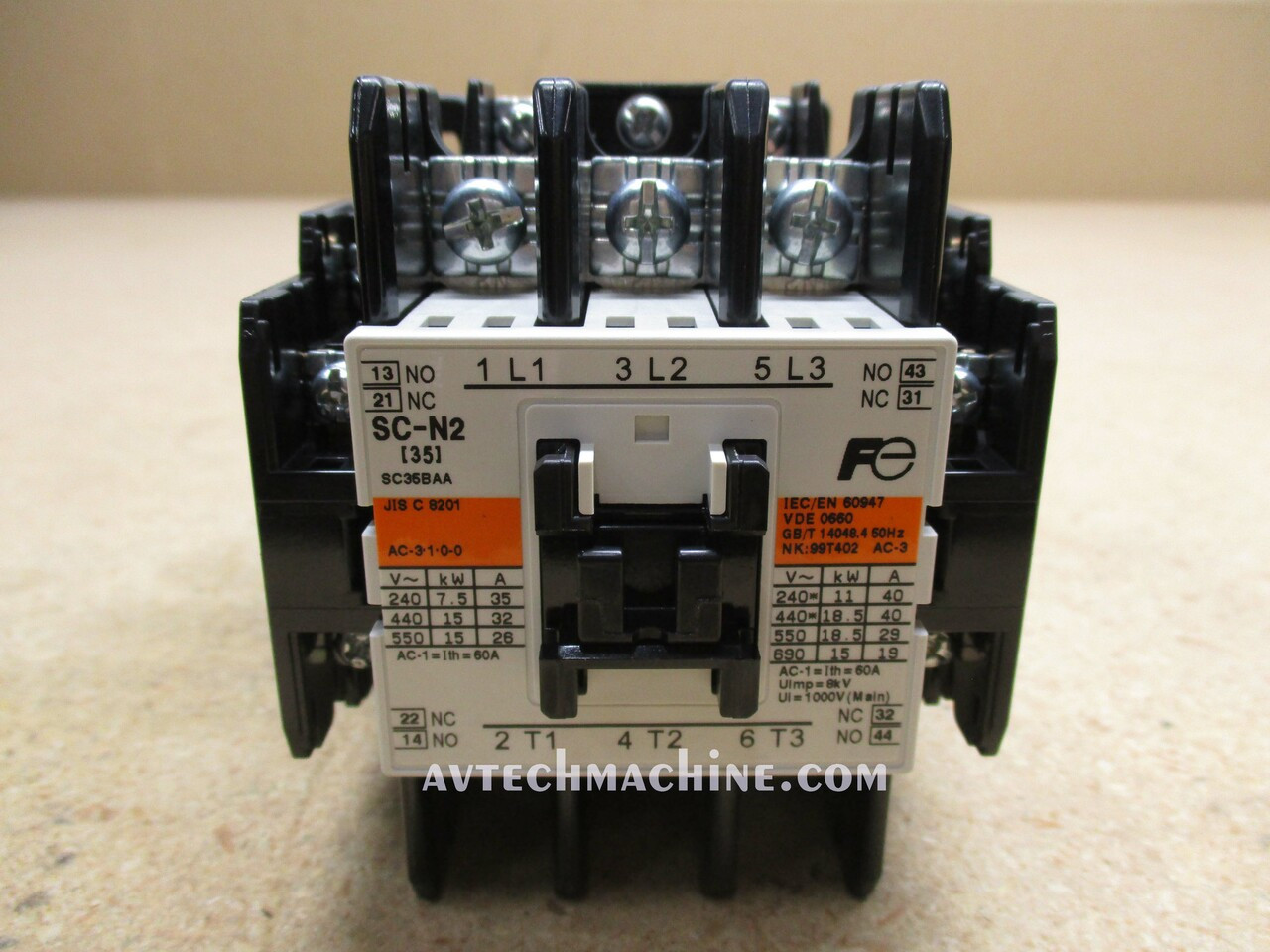 SC-N2-3A2a2b-110V Fuji Magnetic Contactor 2a2b Coil 110V