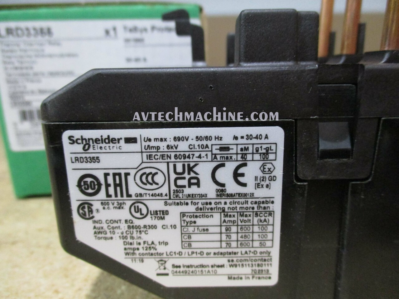 LRD3355 Schneider Telemecanique Thermal Overload 30 - 40A