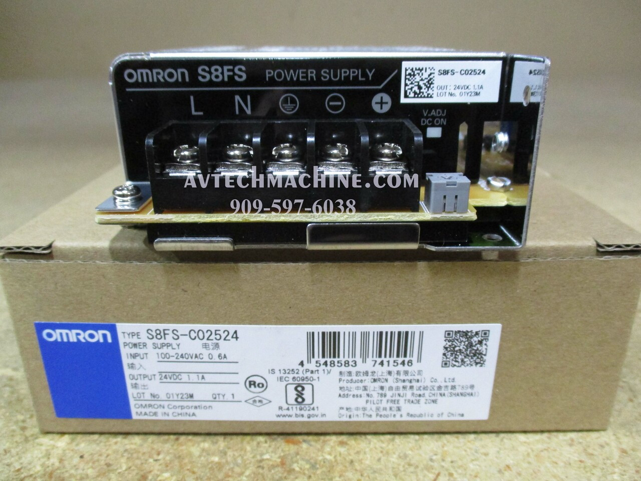 S8FS-C02524 Omron Power Supply 24VDC