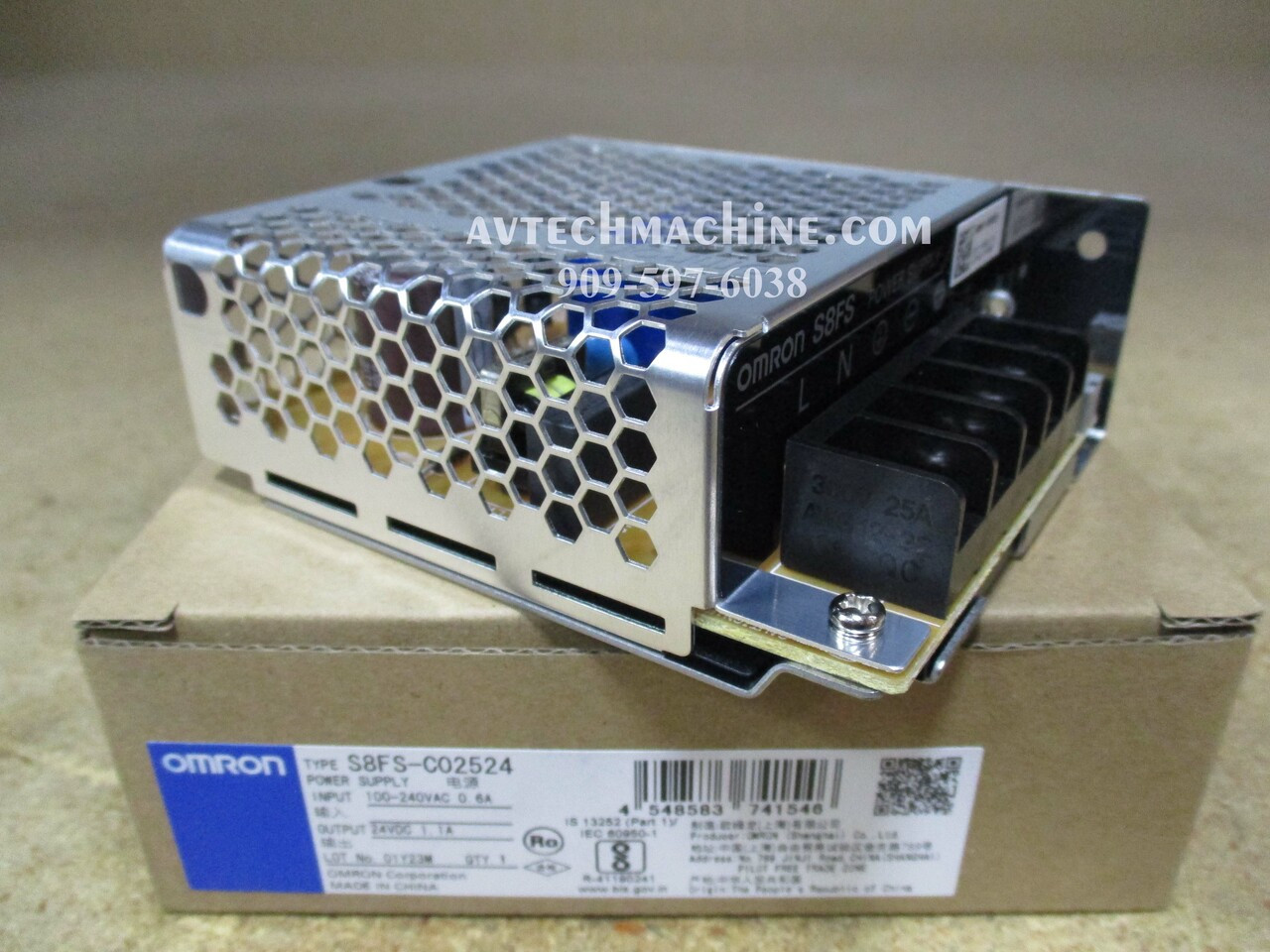 S8FS-C02524 Omron Power Supply 24VDC