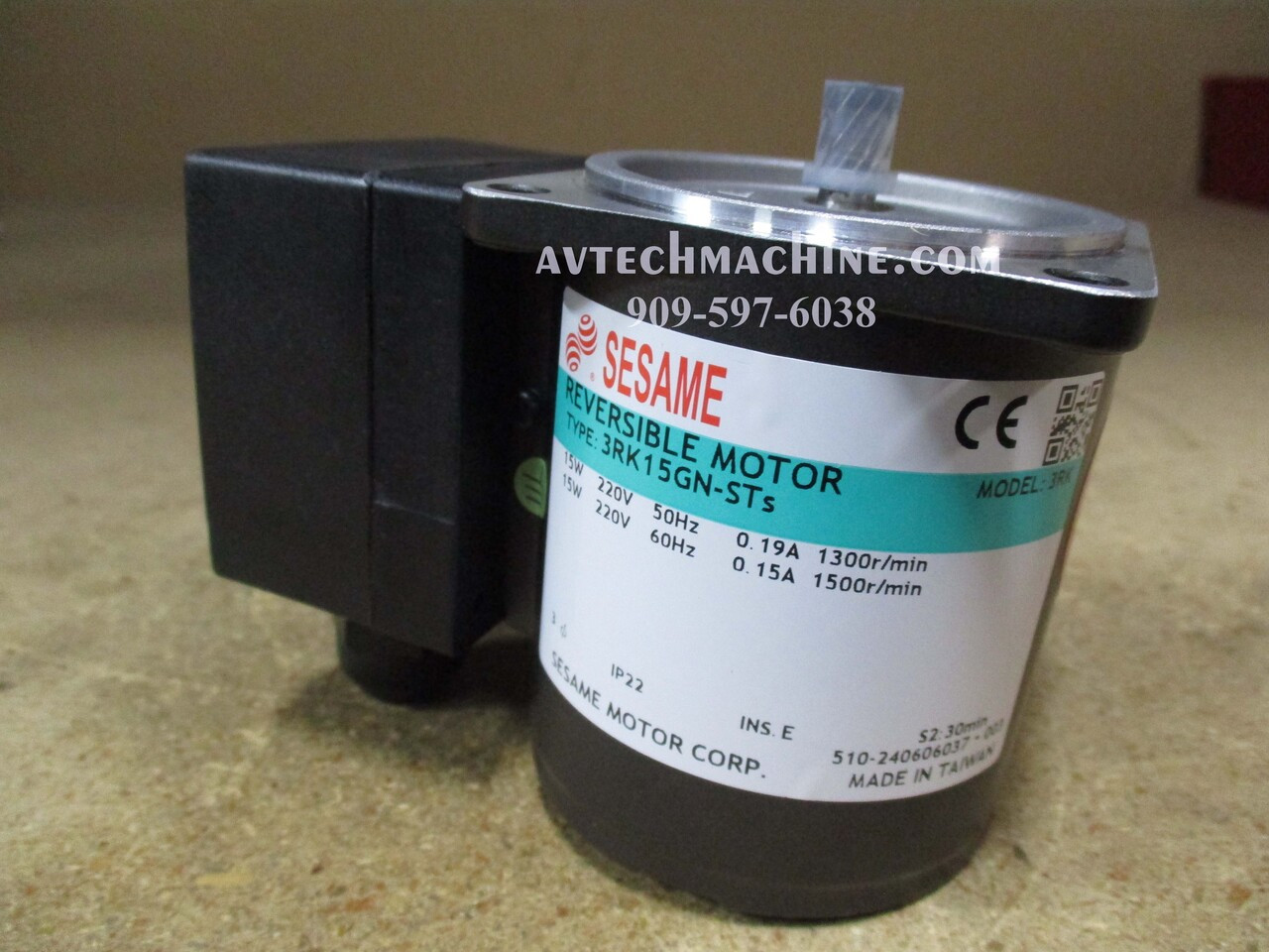 3RK15GN-STS Sesame Induction Reversible Motor With Terminal Box 3P 220V