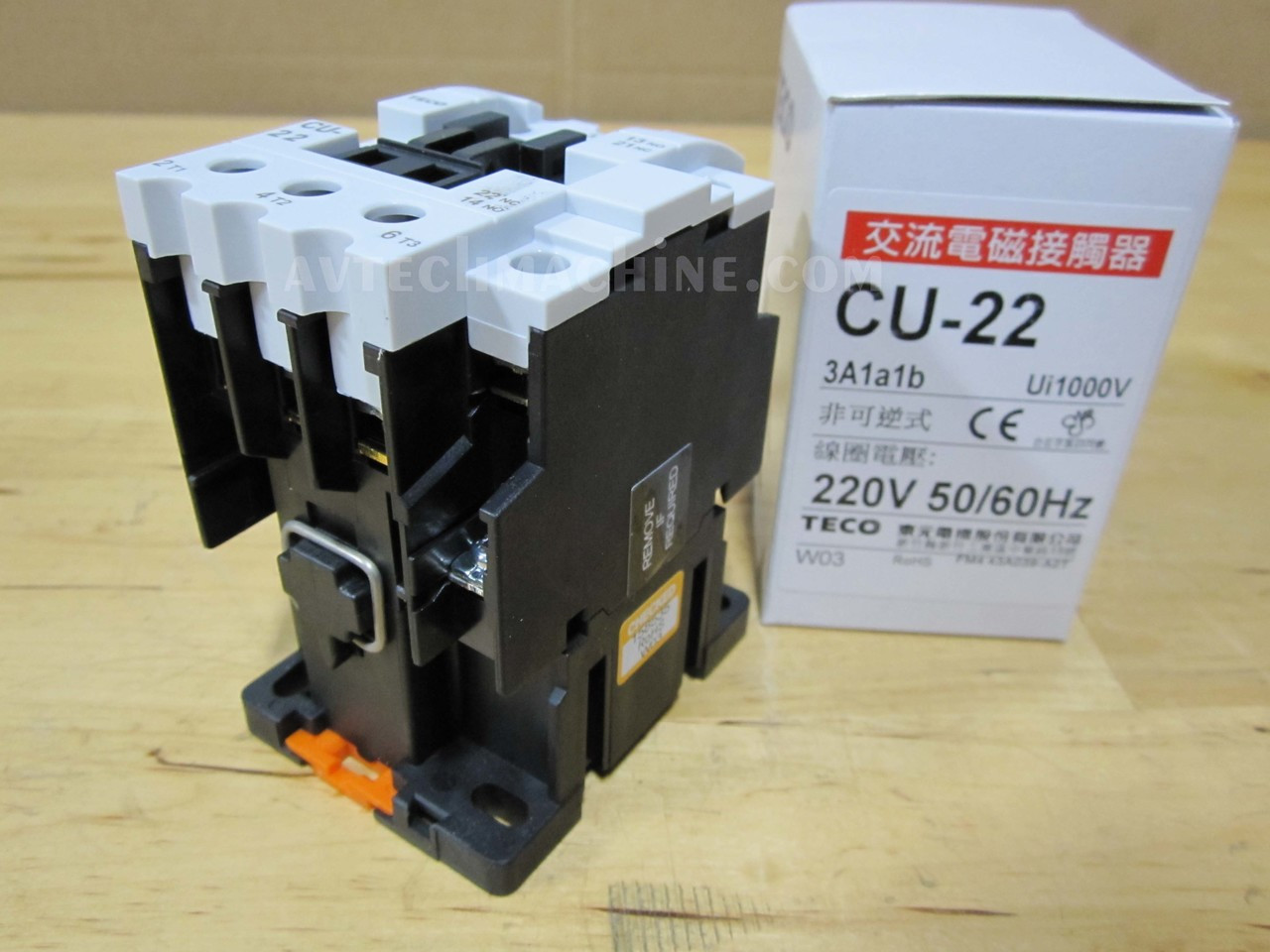 CU-22-3A1a1b-220V Teco Magnetic Contactor 3A1a1b Coil 220V CU22H5